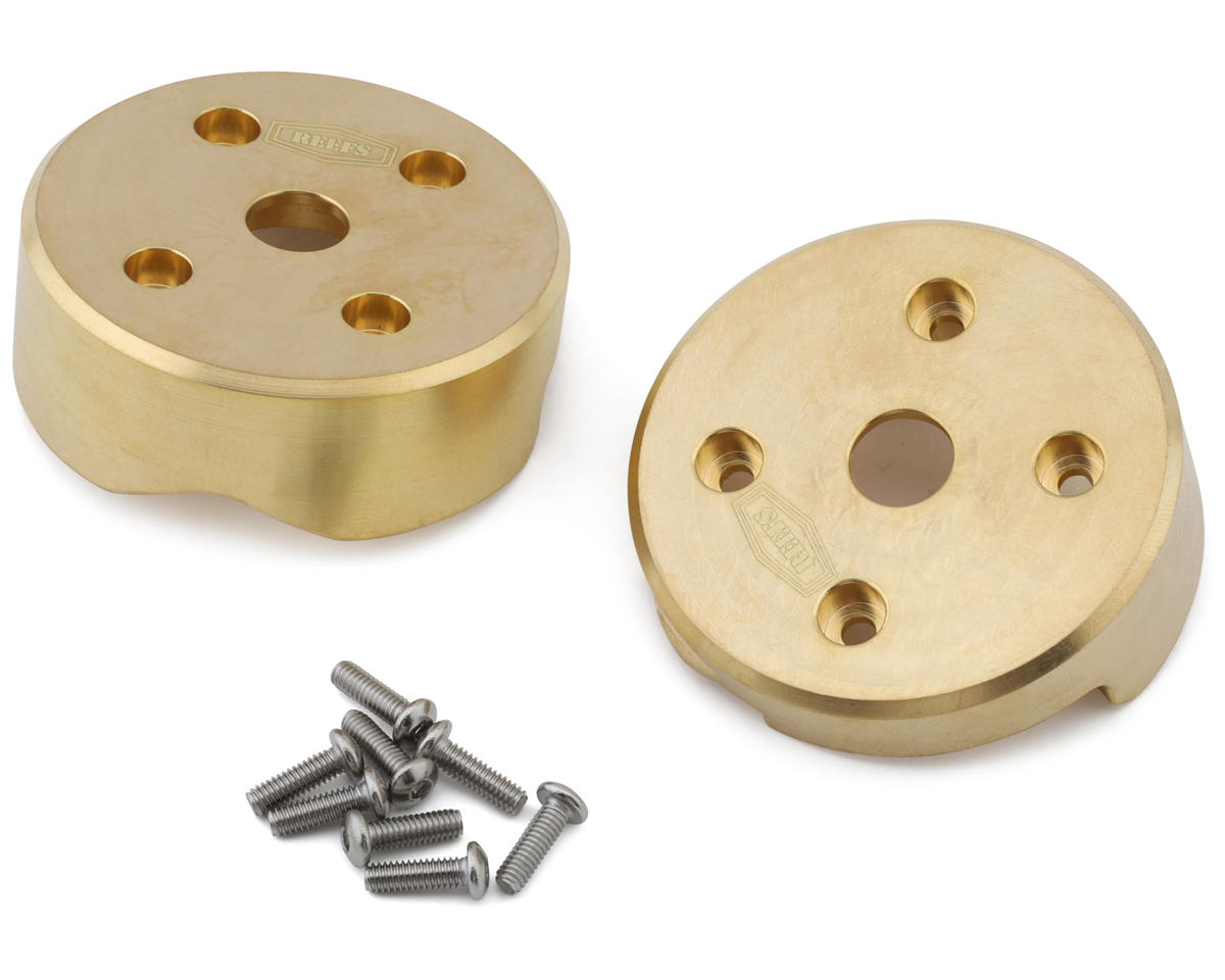 Reefs RC Axial SCX10 Pro Brass Outer Portal Covers (Gold) (2) (89g ...
