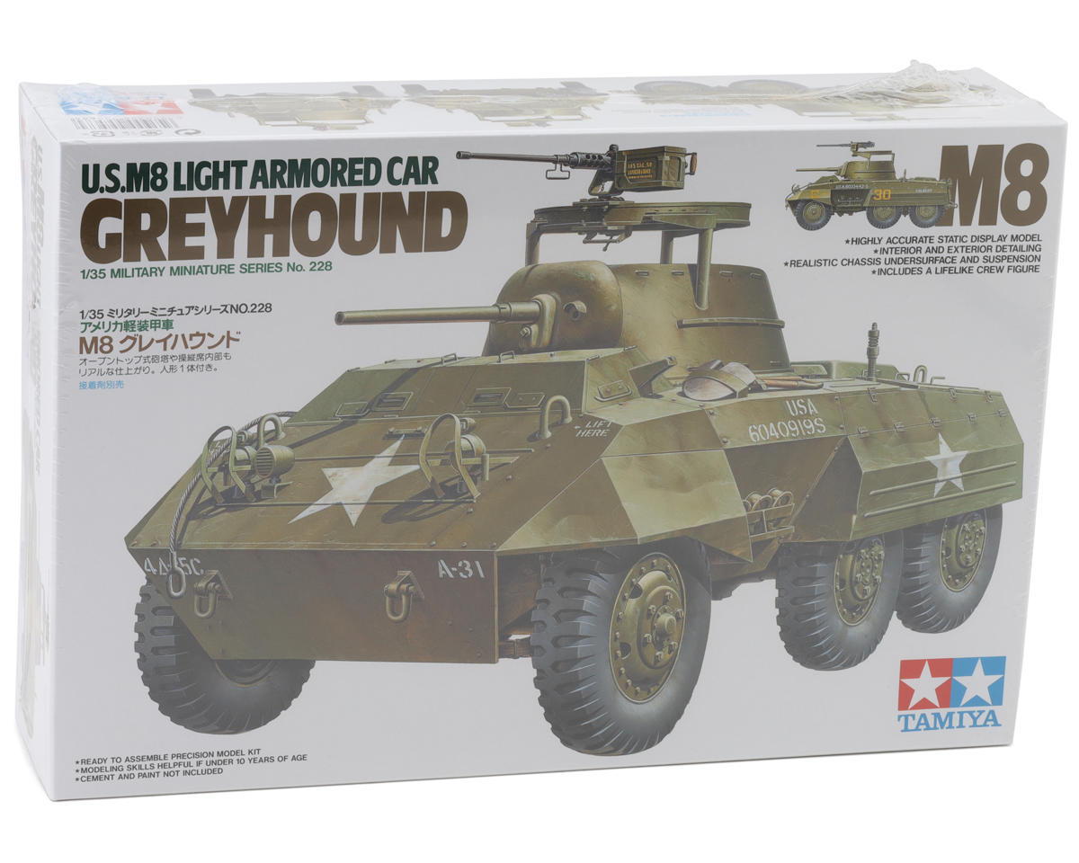 Tamiya 1/35 US M8 Light Truck Greyhound Model Kit [TAM35228] - HobbyTown
