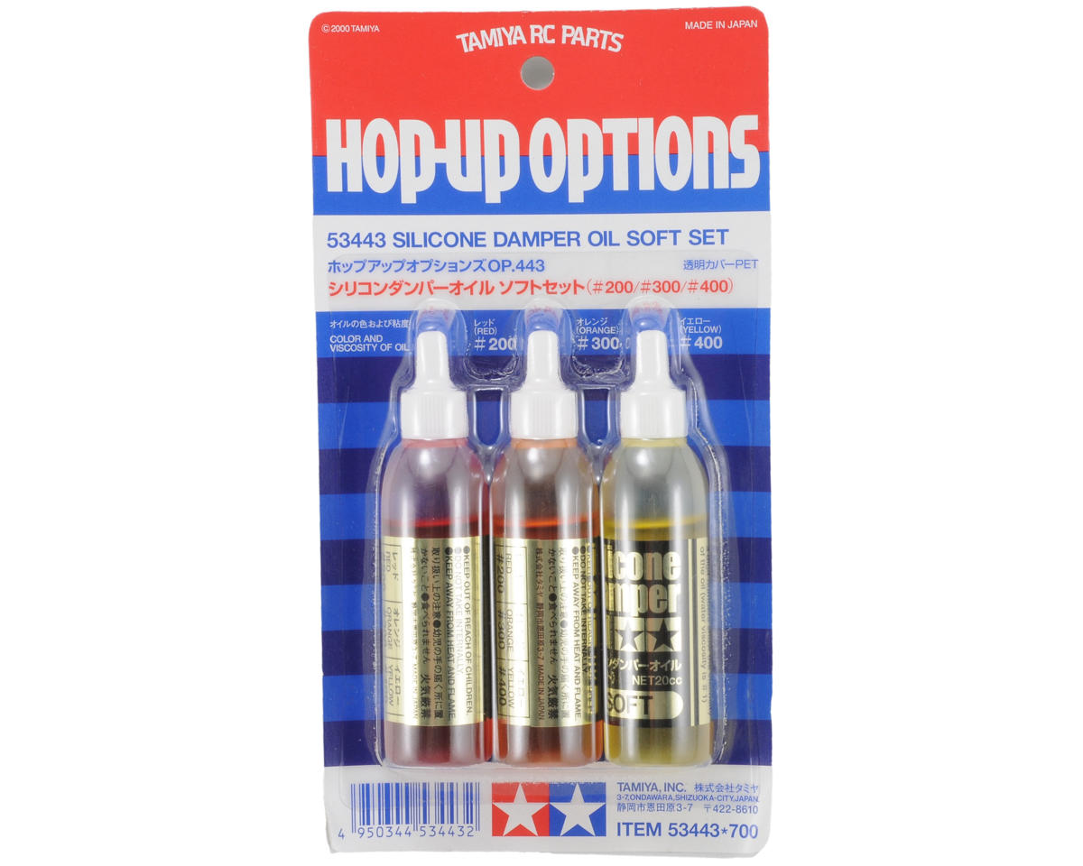 Tamiya Silicone Shock Oil Set (3) (200, 300, 400cst) (20cc) [TAM53443 ...