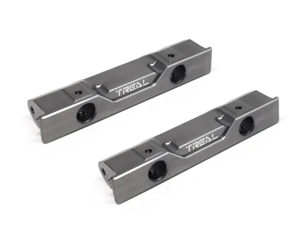 Treal Hobby SCX10 Pro 7075 Aluminum Front & Rear Bumper Mount Set ...