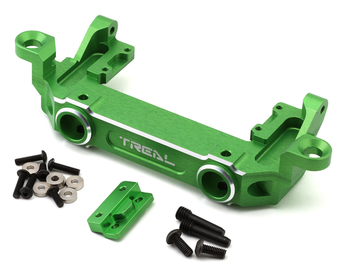 Treal Hobby Axial SCX6 Aluminum Front Bumper & Servo/Body Mount (Green ...