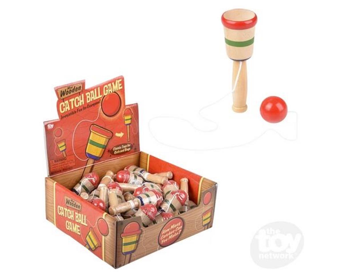 The Toy Network Mini Wooden Catch Ball Game 36Pcs [TNTTGA-CATMI ...