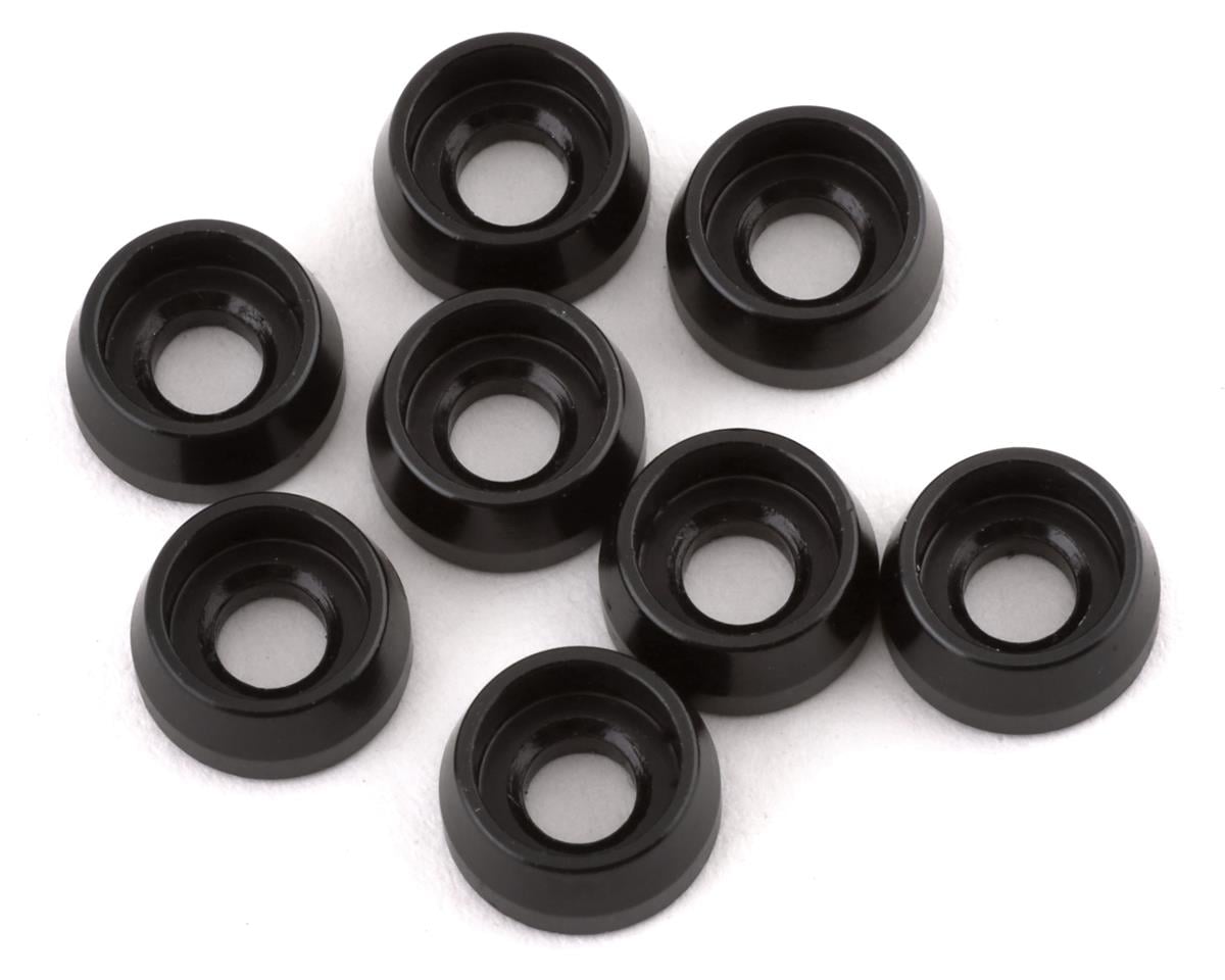 Tron Helicopters Black Anodized Dress Washer Set (2.5mm) (8) [TR501-102 ...
