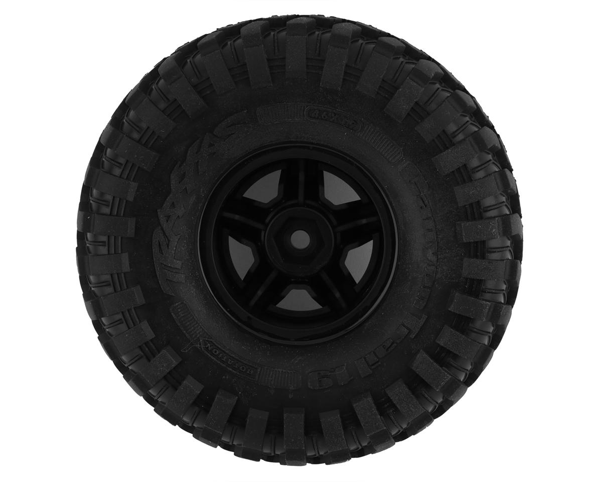 Traxxas TRX-4 Pre-Mounted Canyon Trail 1.9" Crawler Tires (Satin Chrome ...