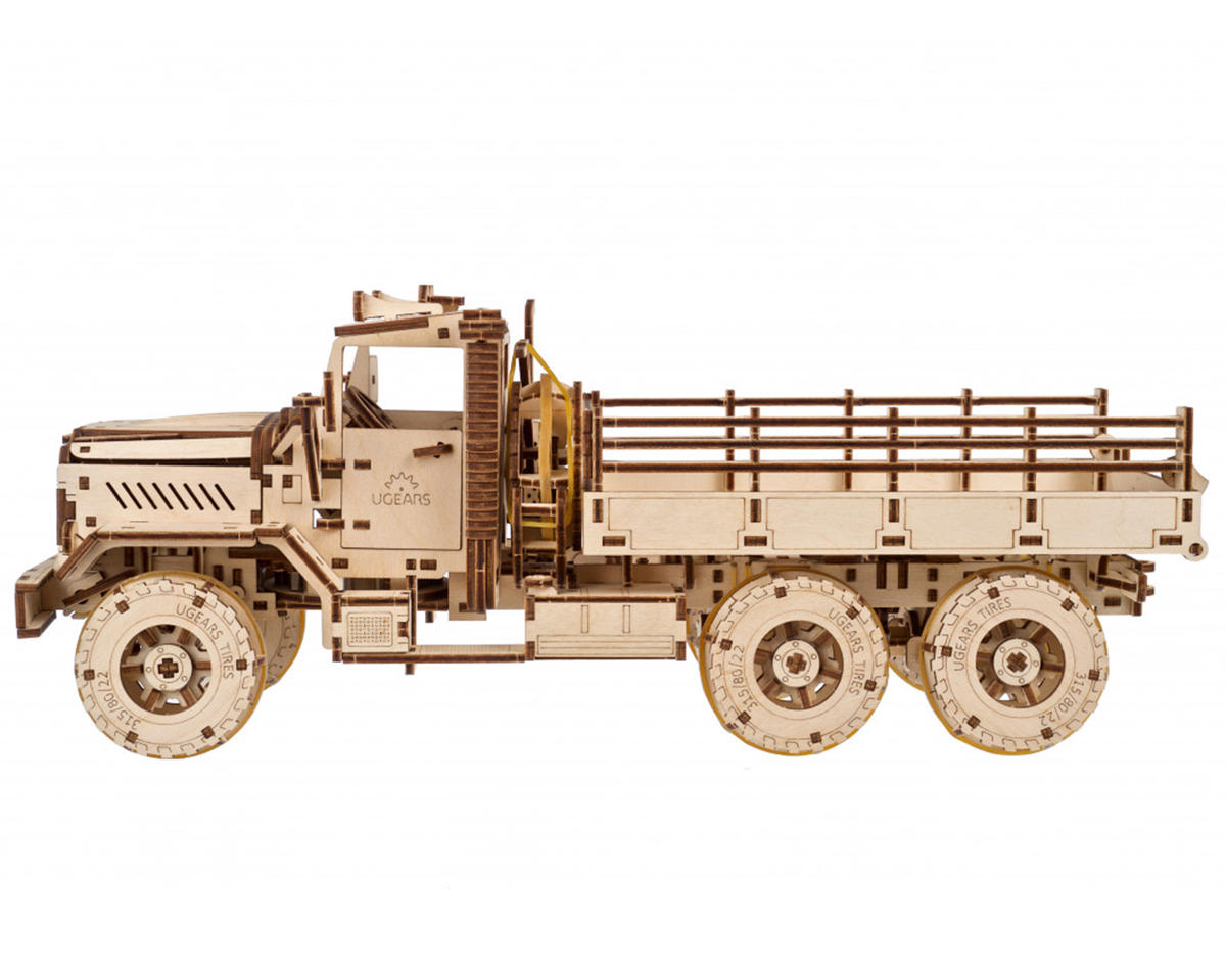 UGears Cargo Truck Mechanical 3D Wooden Model Kit [UGMUTG0155] - HobbyTown