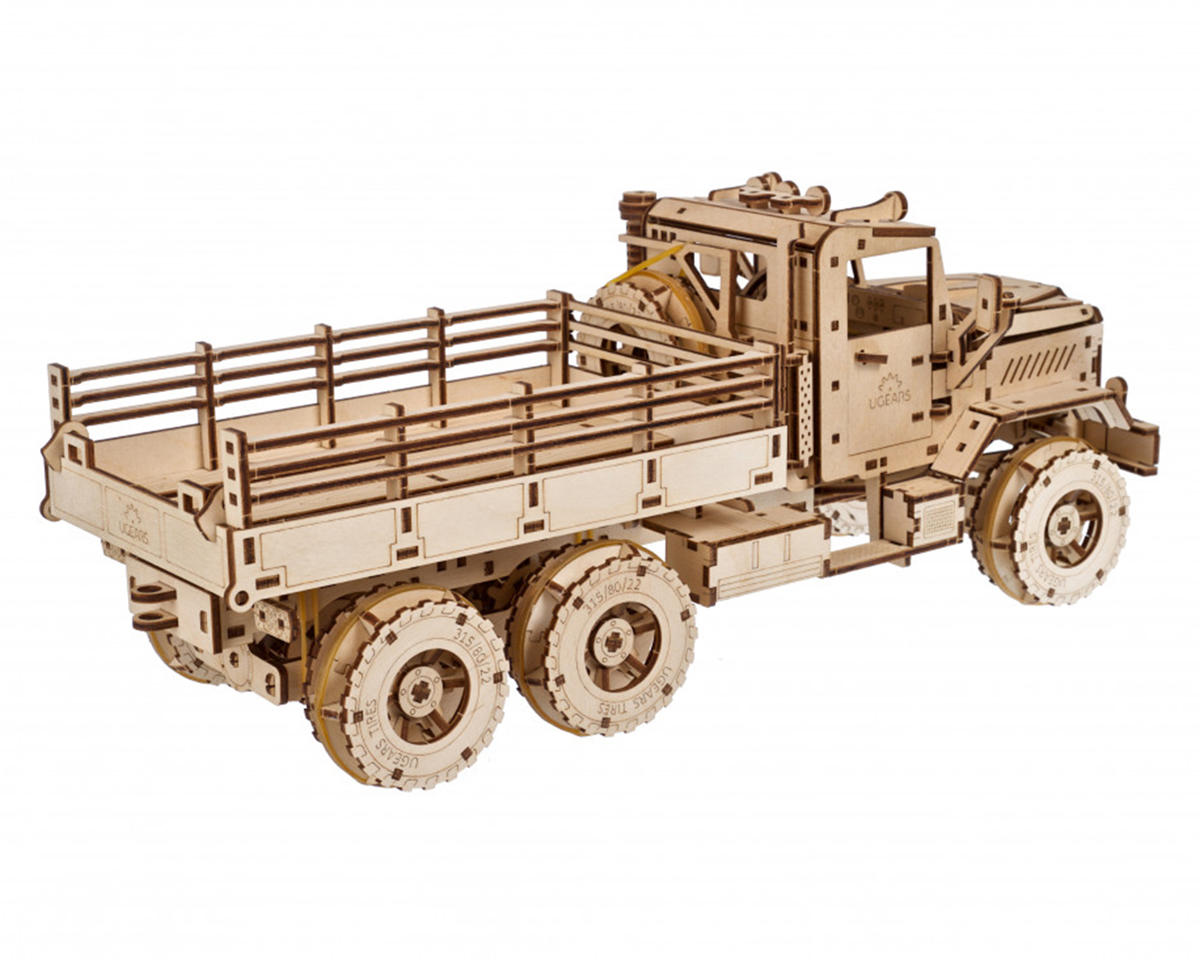 UGears Cargo Truck Mechanical 3D Wooden Model Kit [UGMUTG0155] - HobbyTown