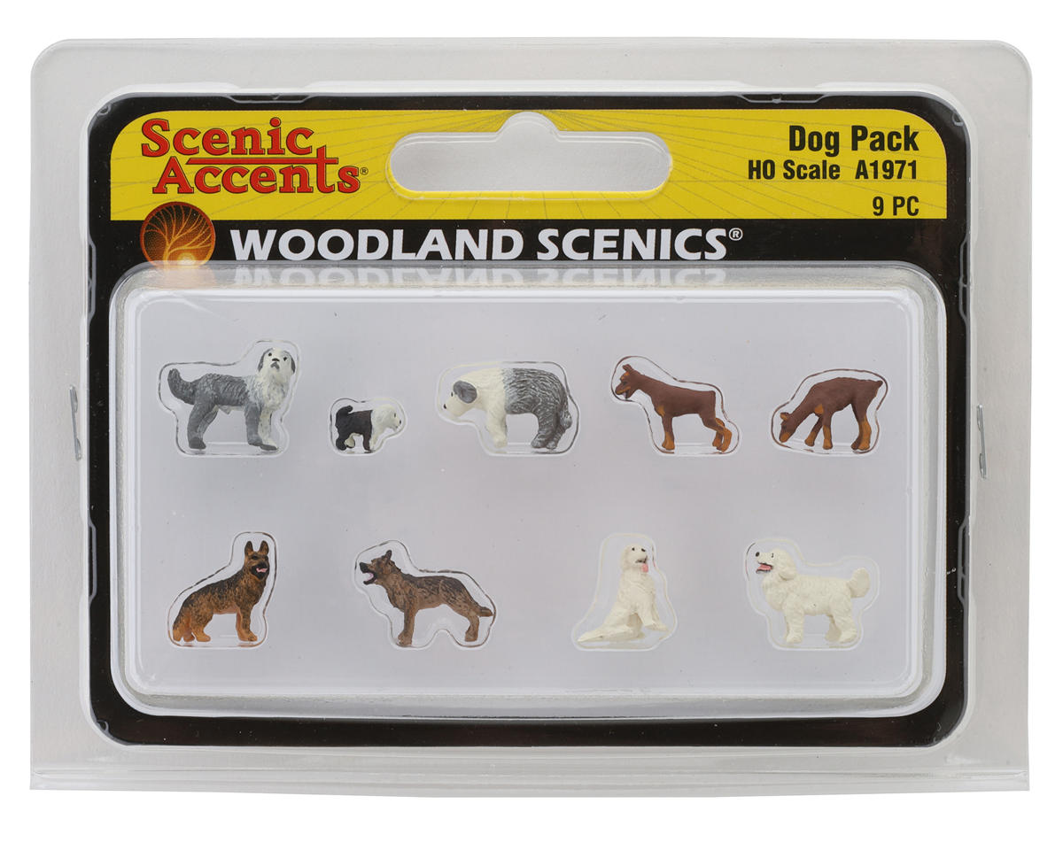 Woodland Scenics HO Scale Dog Pack Micro Figures [WOOA1971] - HobbyTown