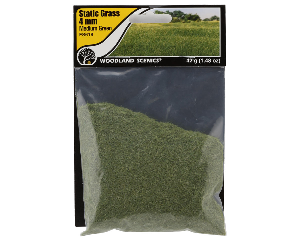Woodland Scenics Medium Green Static Grass (4mm) (42g) [WOOFS618 ...