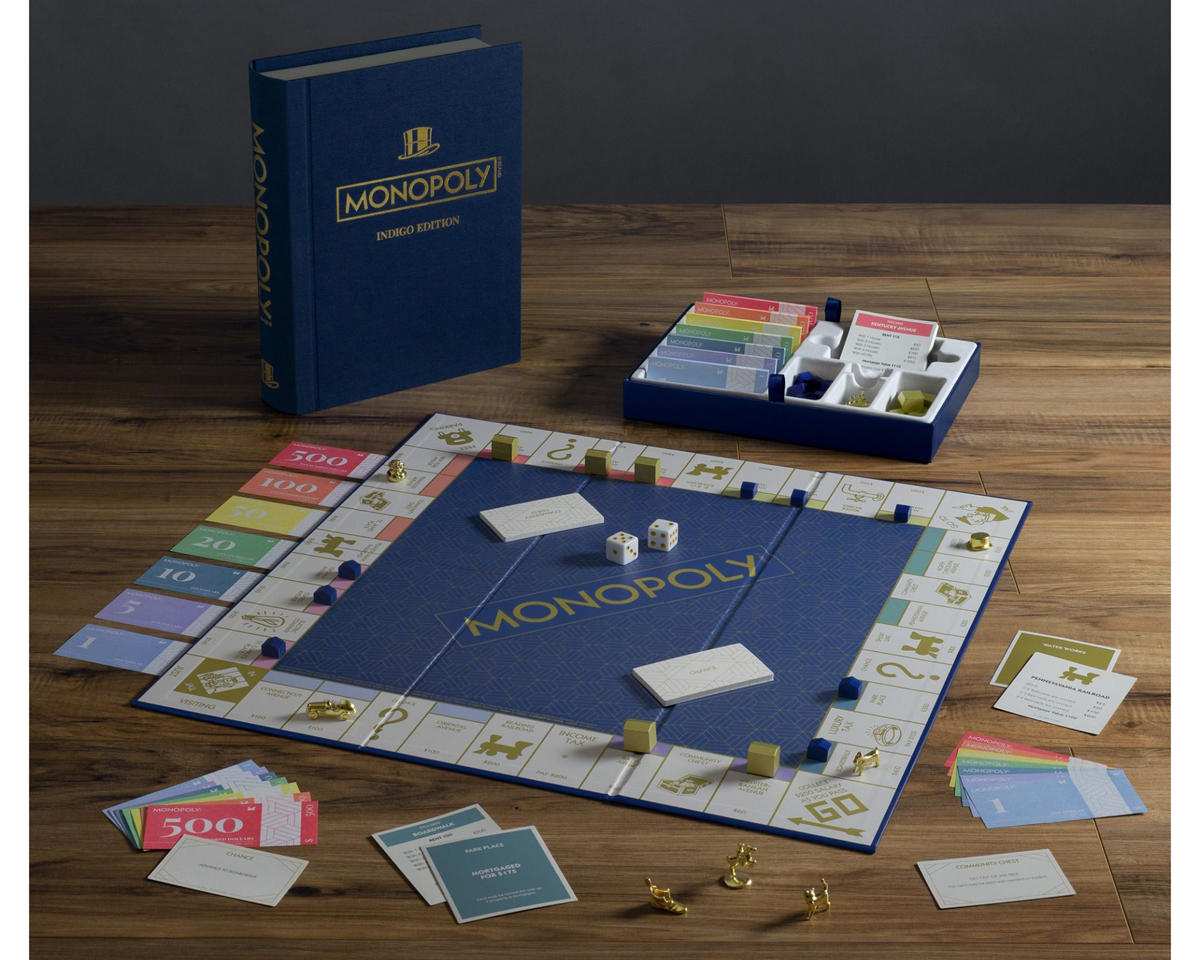 WS Games Company Indigo Collection 2-Pack: Monopoly & Scrabble ...