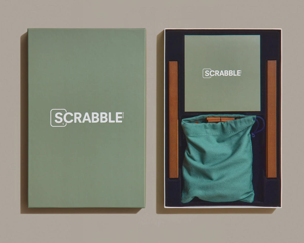 WS Games Company Scrabble Grand Edition Folding Board Game Set ...