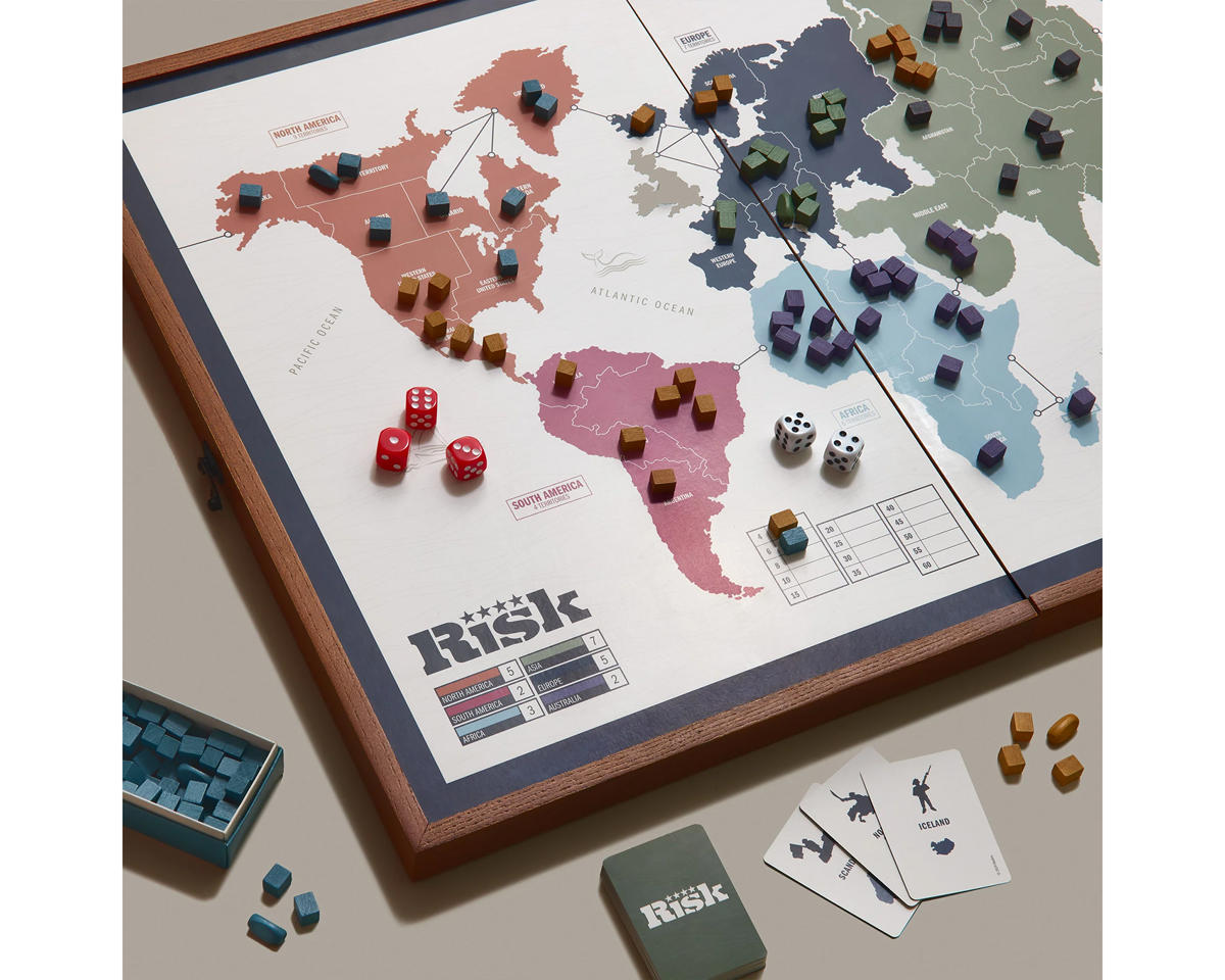 WS Games Company Risk Grand Edition Folding Board Game Set [WSC44250 ...