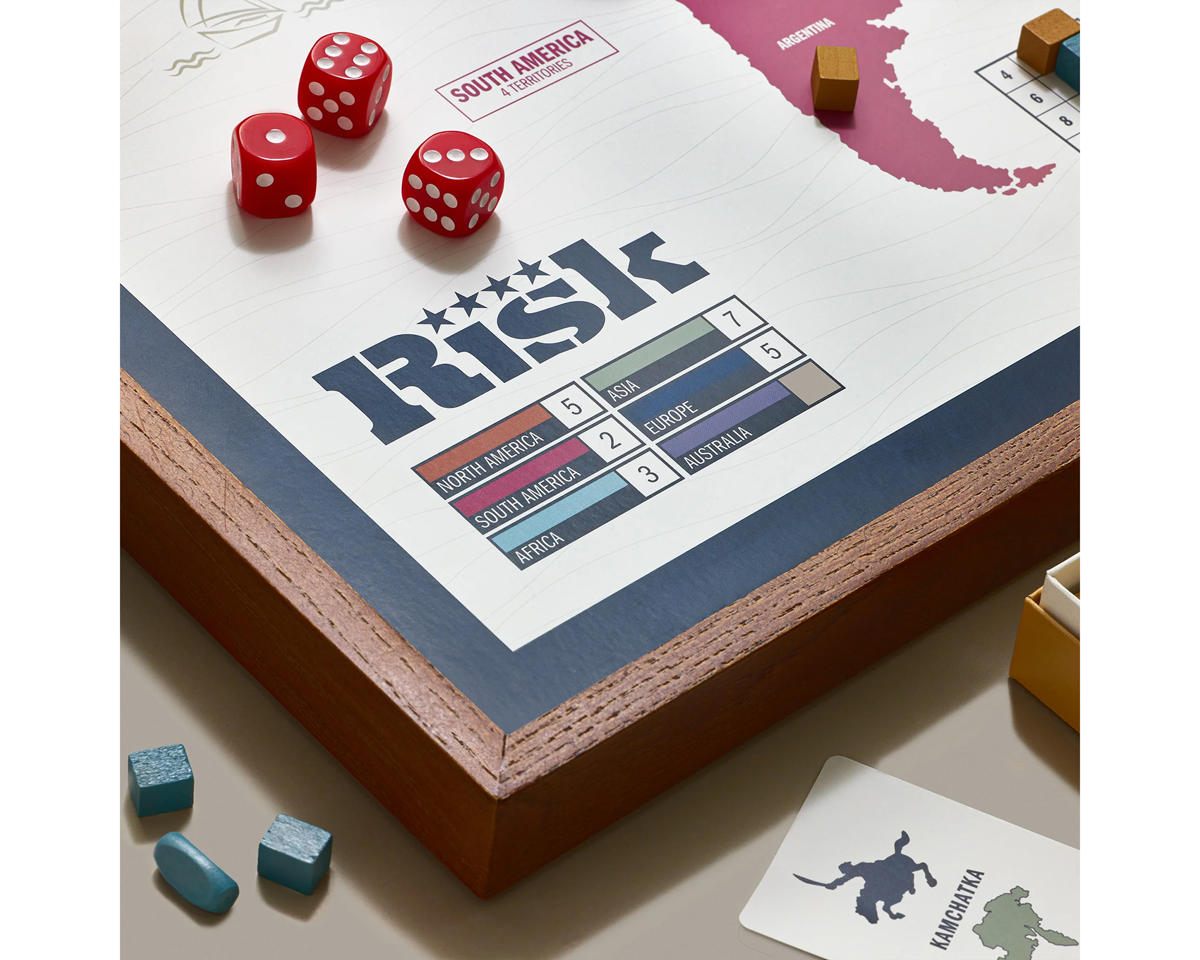 WS Games Company Risk Grand Edition Folding Board Game Set [WSC44250 ...