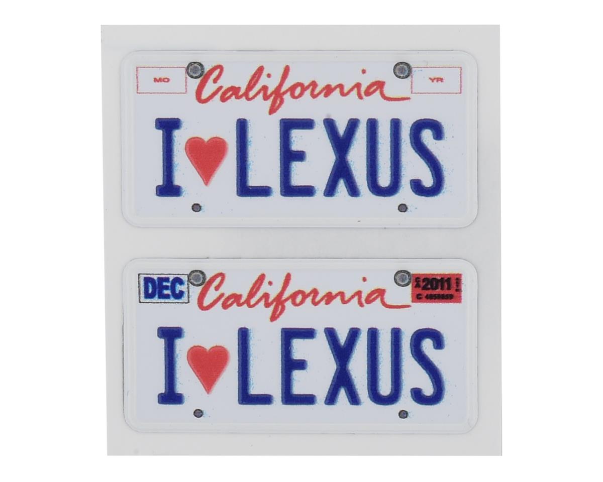WRAP-UP NEXT REAL 3D U.S. License Plate (2) (I LOVE LEXUS) (11x50mm ...