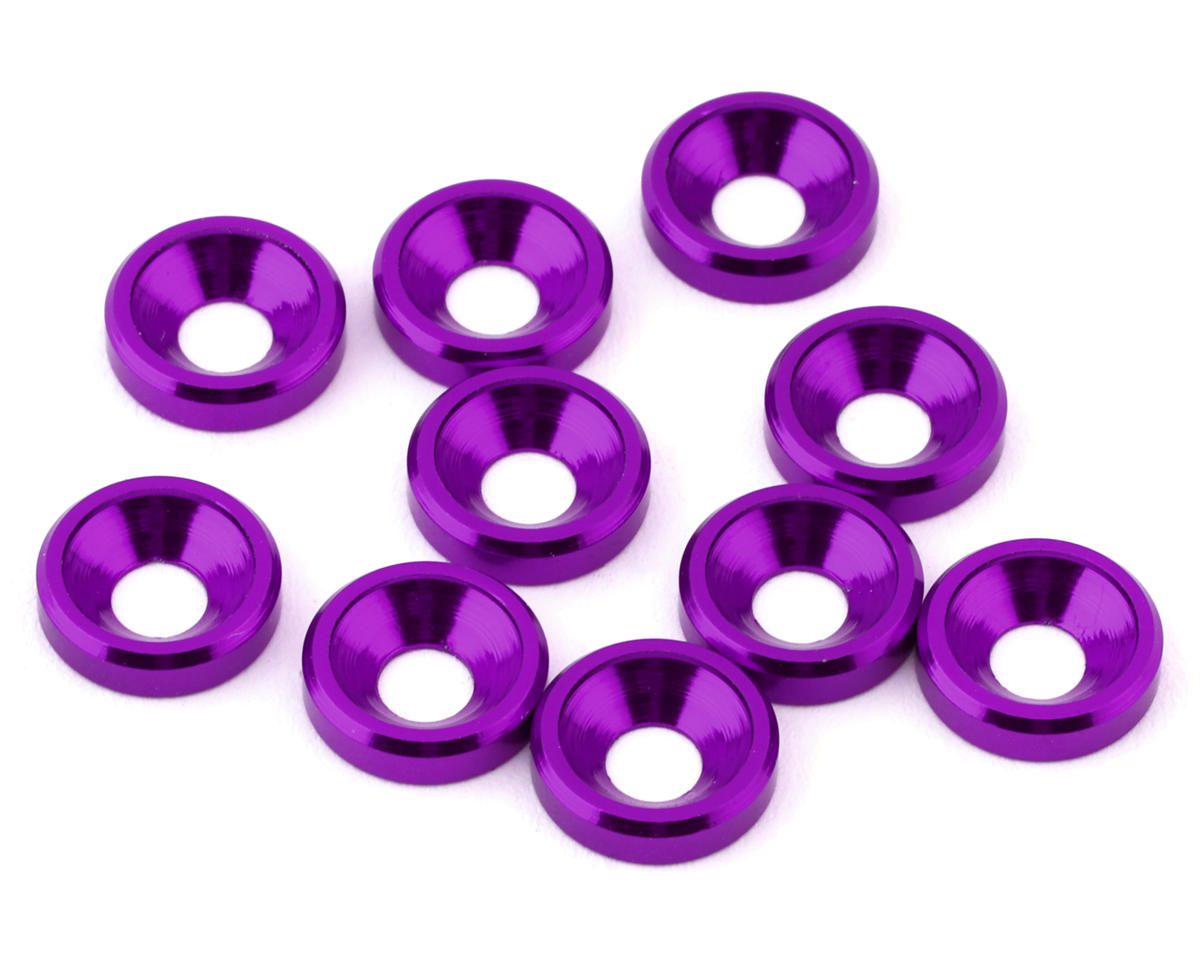 eXcelerate 3mm Countersunk Washers (Purple) (10) [XCE-0143.6] - HobbyTown