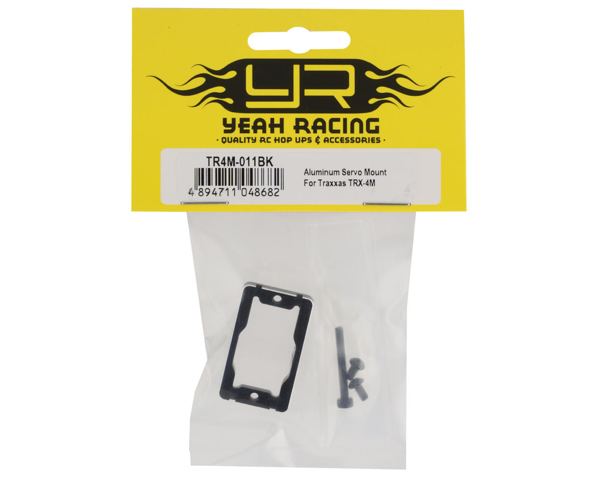 Yeah Racing Aluminum Servo Mount for Traxxas TRX-4M (Black) [YEA-TR4M ...
