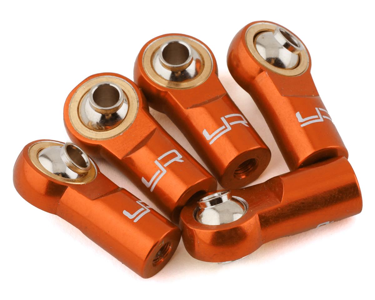 Yeah Racing 3mm Aluminum Threaded Rod Ends (Orange) (5) (Standard ...
