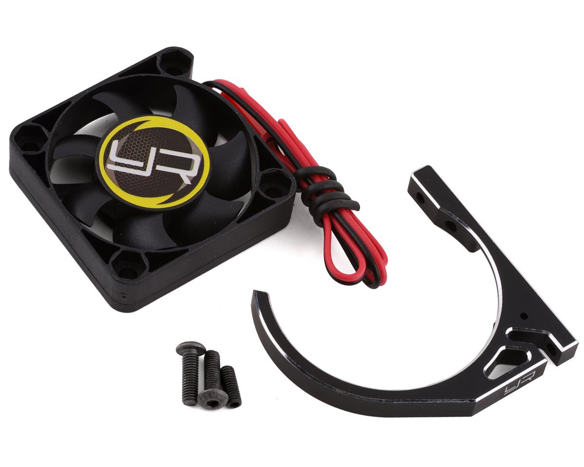 Yeah Racing 1/8 Aluminum Fan Mount Clamp w/40mm Cooling Fans (Black ...